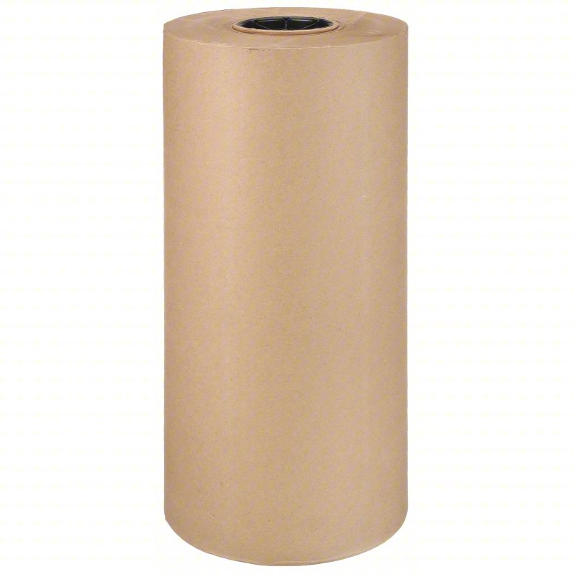 Roll paper - Kraft Paper: 18 in Roll Wd, 900 ft Roll Lg, 18 lb Roll Wt ...